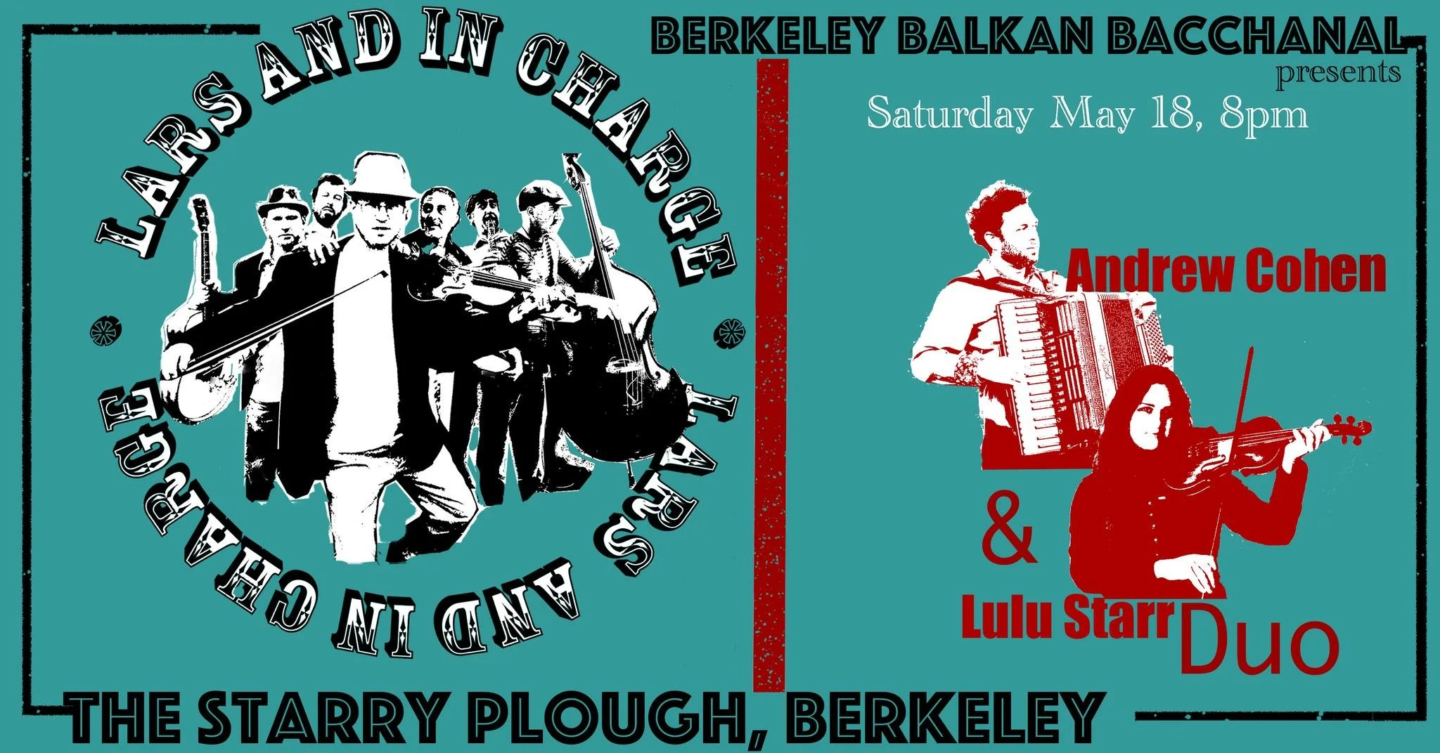 Lars & in Charge + Andrew Cohen/Lulu Starr Duo at the Bacchanal — Bay ...