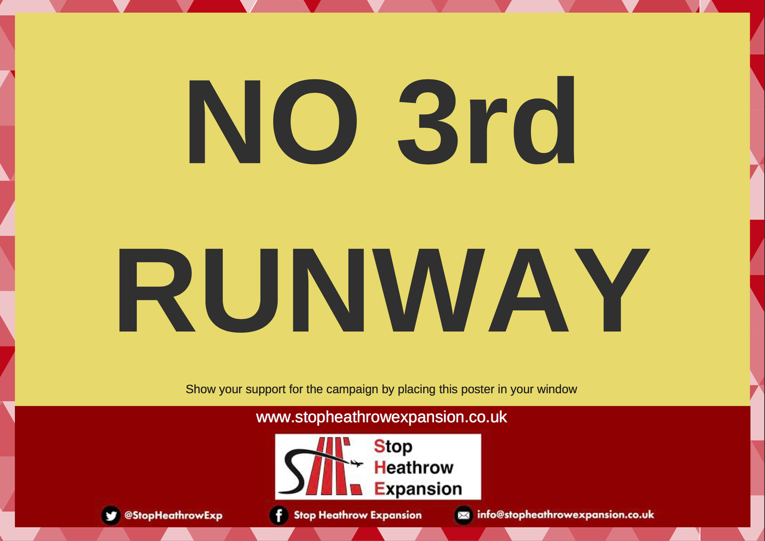 Campaign Poster — Stop Heathrow Expansion
