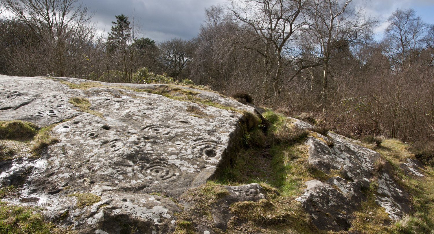 Roughting Linn rock art and waterfall — Dr AARON WATSON