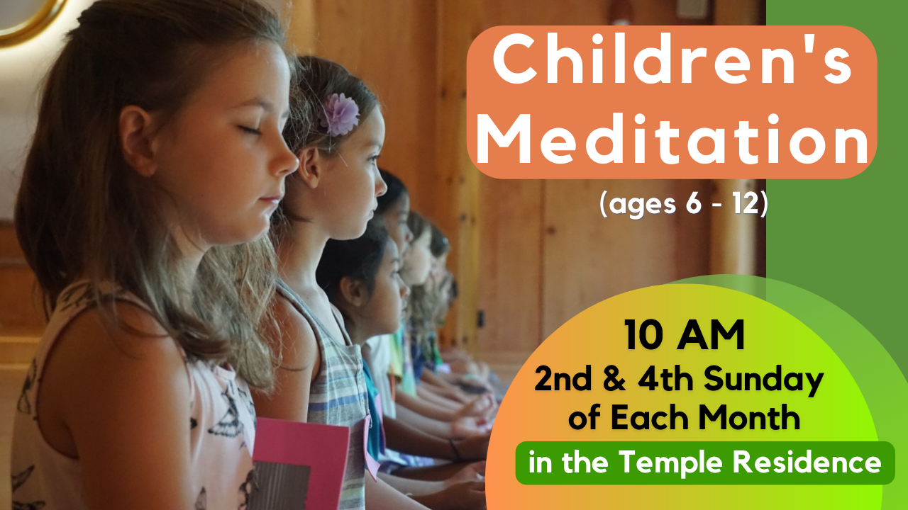 Children's Sunday Meditation (2nd and 4th Sunday of each month) — Won ...