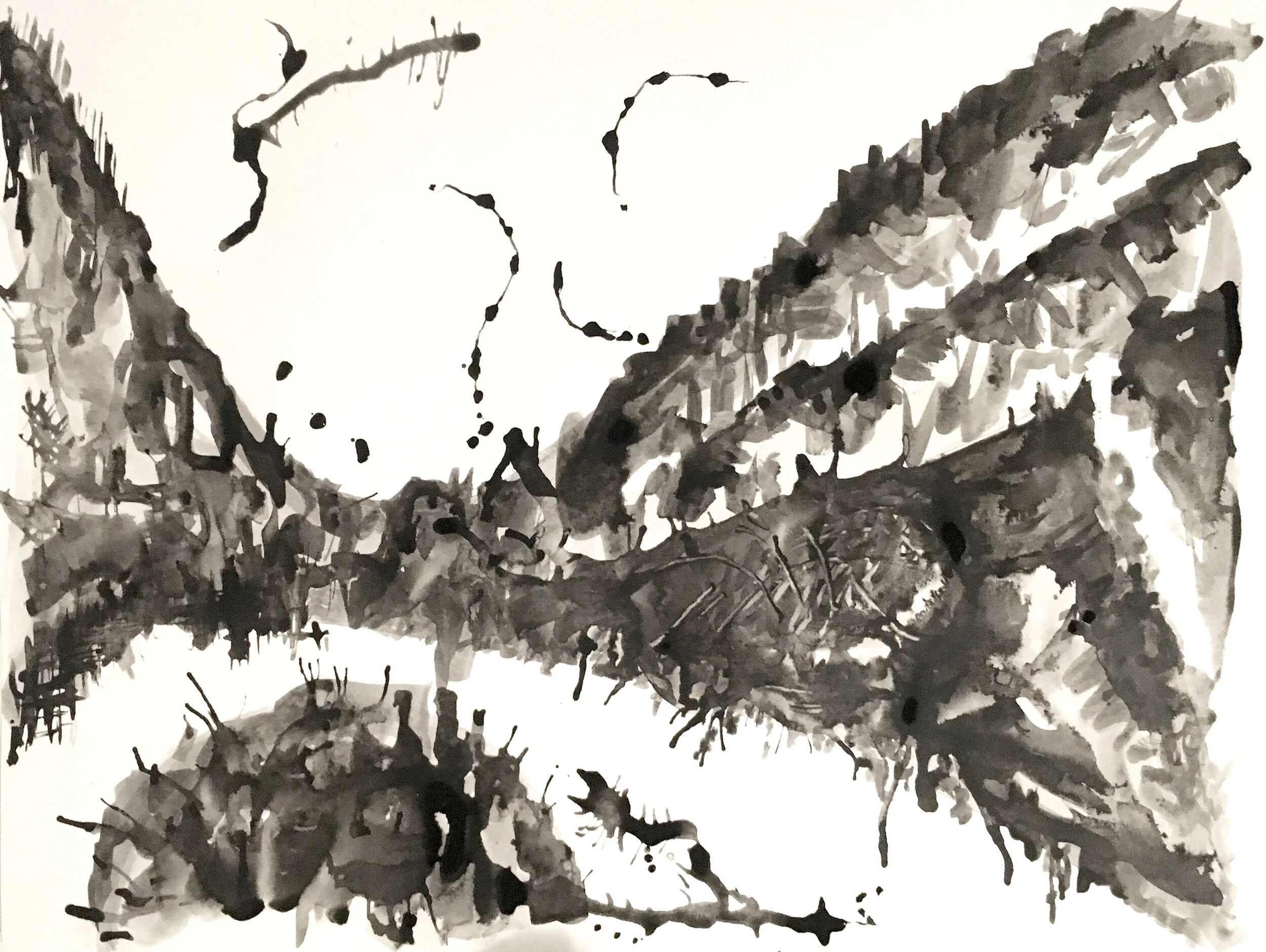 Ink Flow Experiment — Architectural Artist Alvaro Alvarez