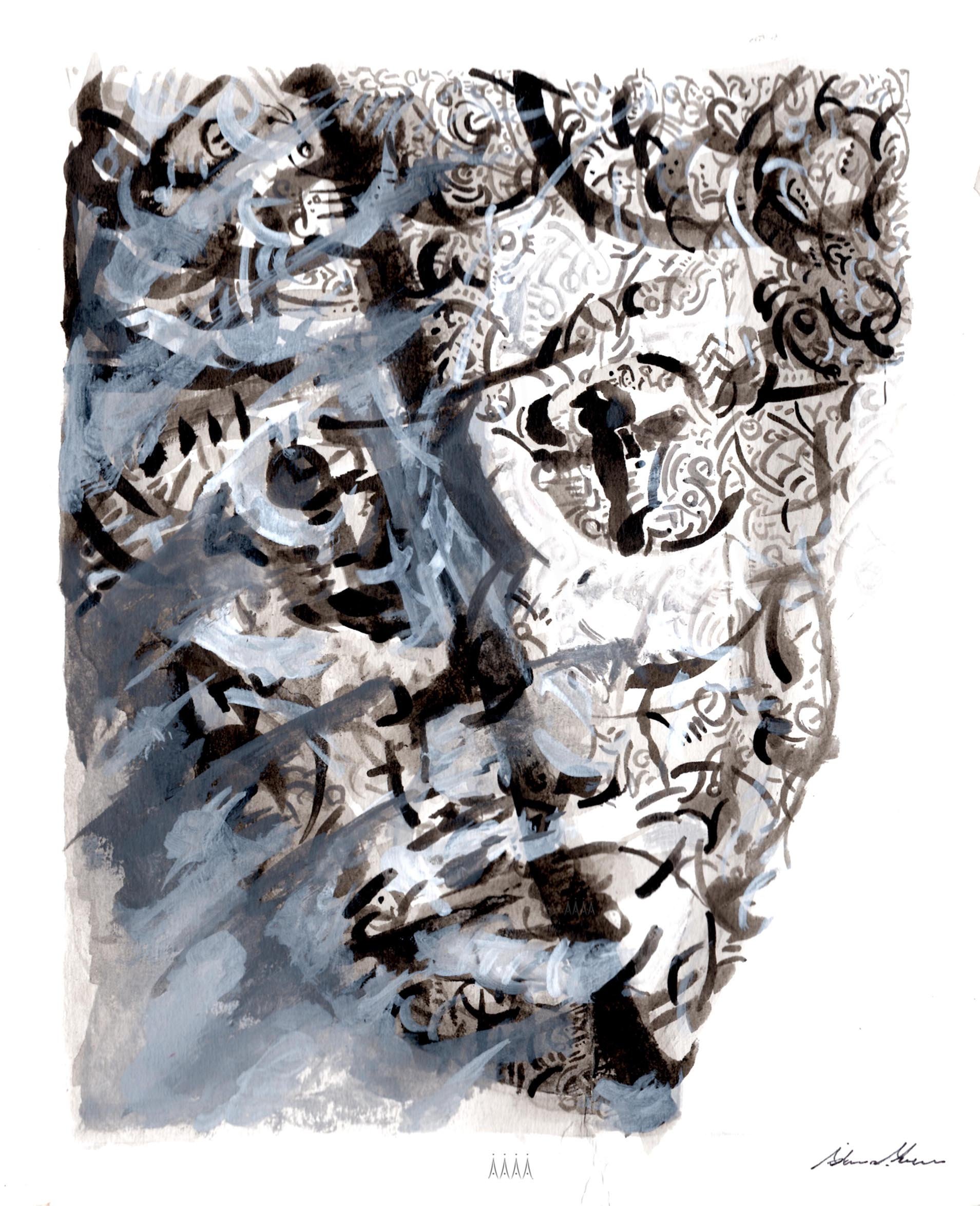 Dual Self Portrait — Architectural Artist Alvaro Alvarez