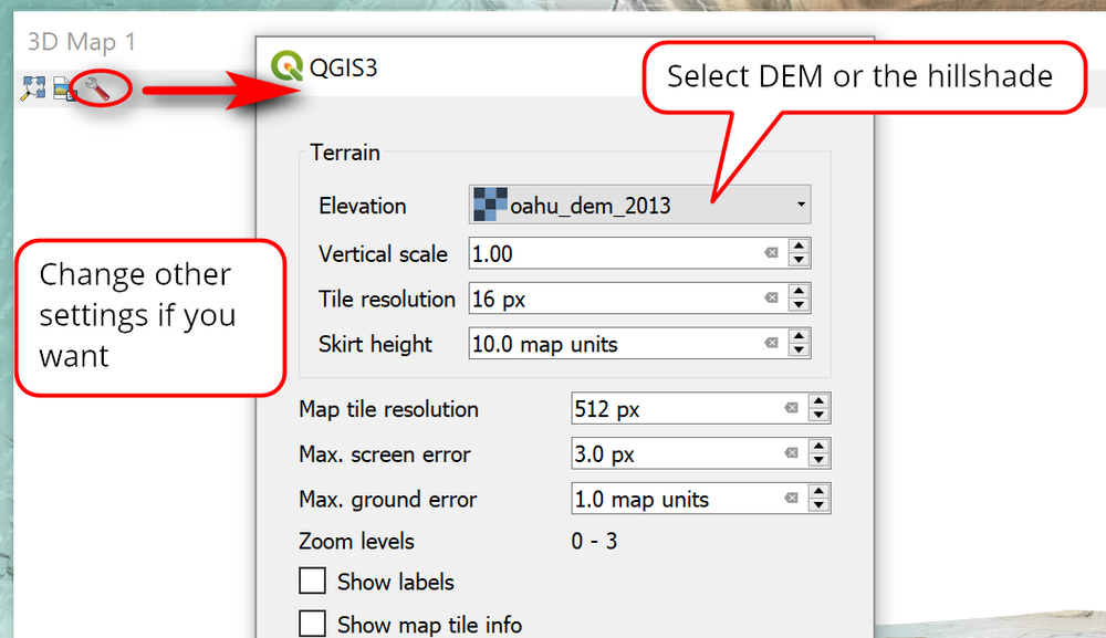 3D DEM Visualization in QGIS 3.0 — open.gis.lab