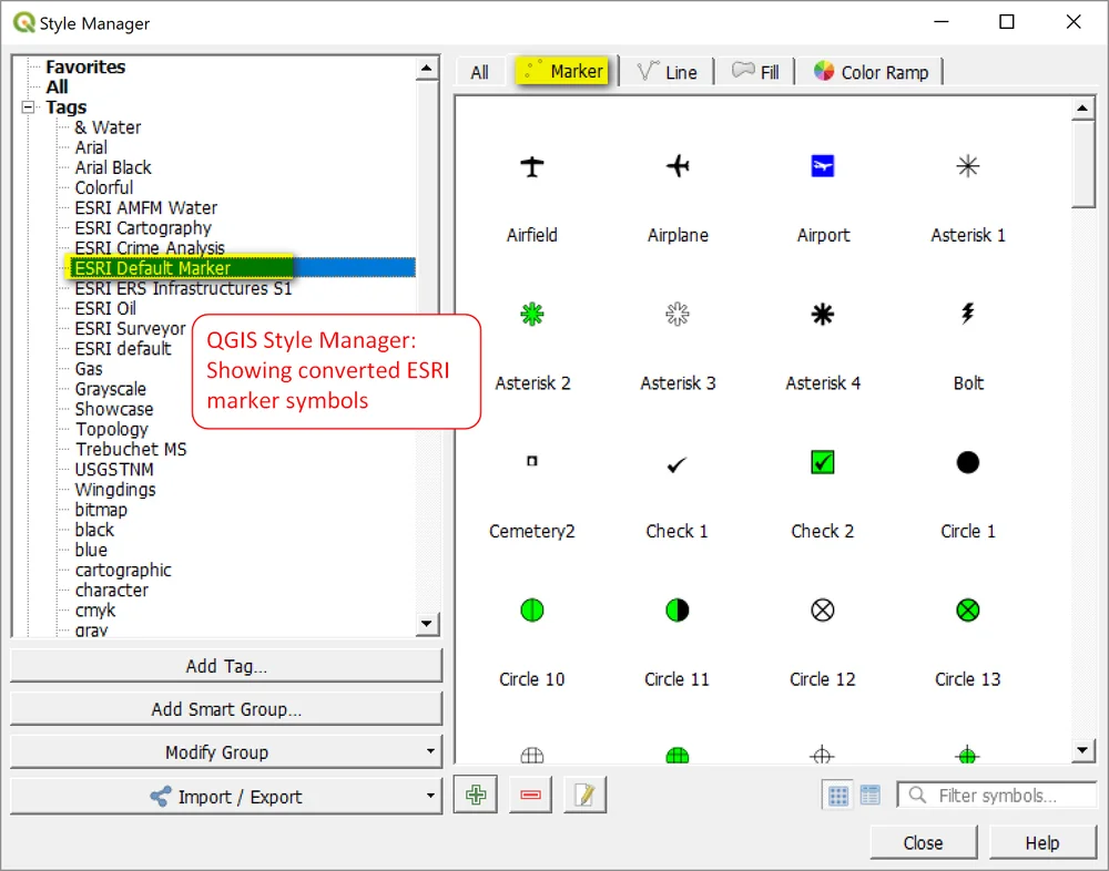Converting ESRI Styles to QGIS XML Using SLYR — open.gis.lab