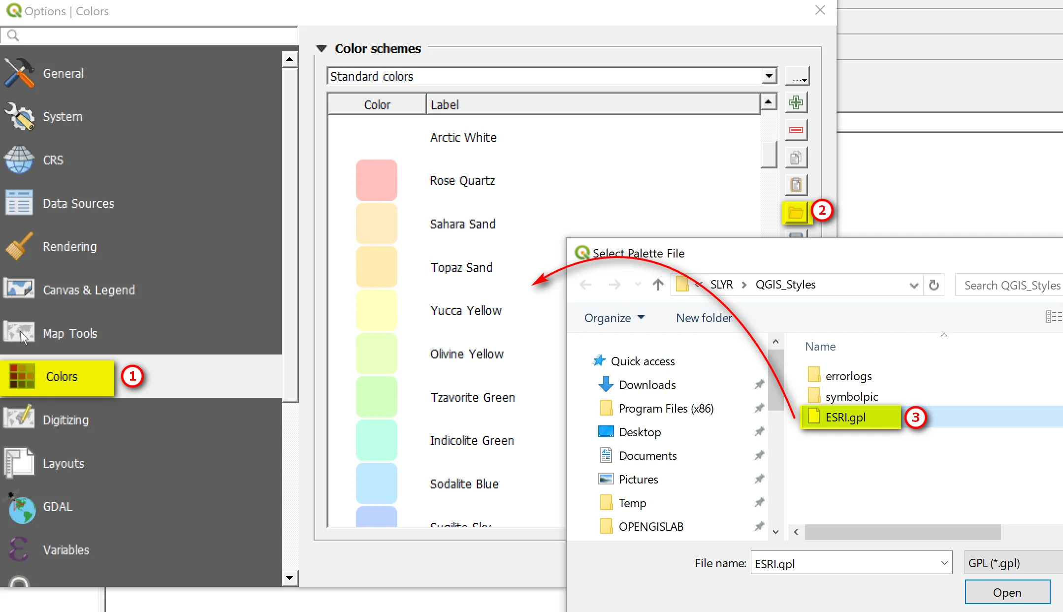 Converting ESRI Styles to QGIS XML Using SLYR — open.gis.lab