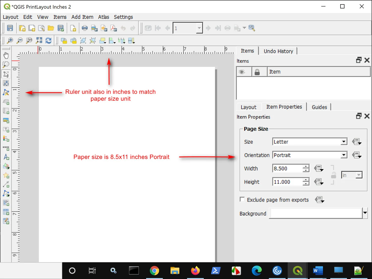 Setup QGIS Print Layout to use Inch Instead of Millimeter — open.gis.lab
