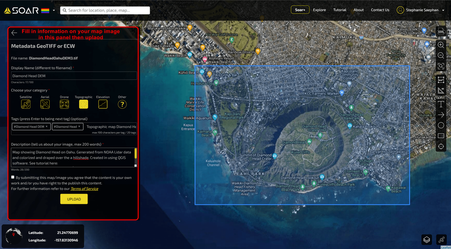 Exploring a Digital Atlas of Maps and Imagery on Soar.Earth — open.gis.lab