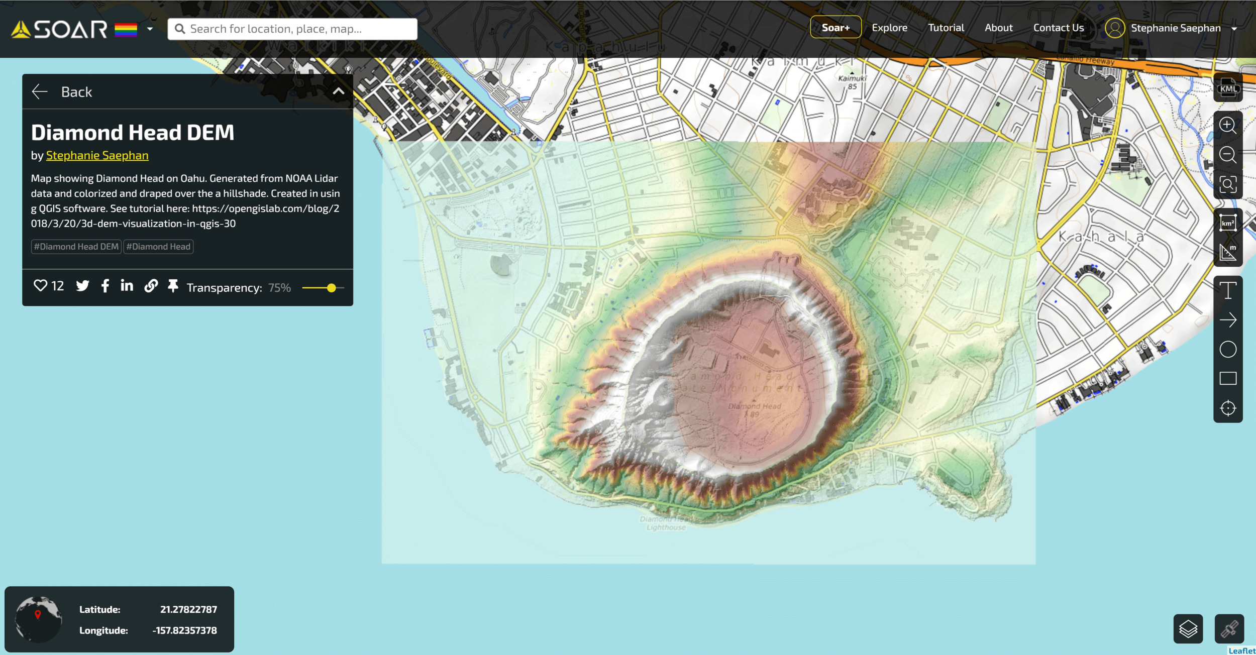 Exploring a Digital Atlas of Maps and Imagery on Soar.Earth — open.gis.lab