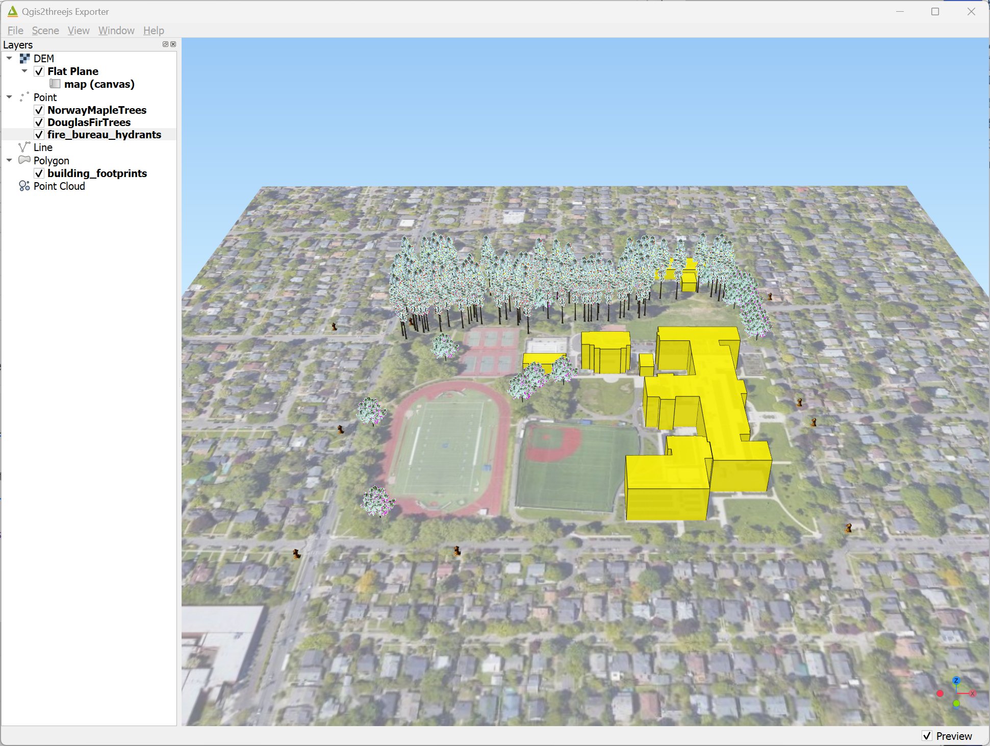 How to incorporate 3D models into a 3D Scene in QGIS using QGIS2threejs ... How to incorporate 3D models into a 3D Scene in QGIS using QGIS2threejs ...