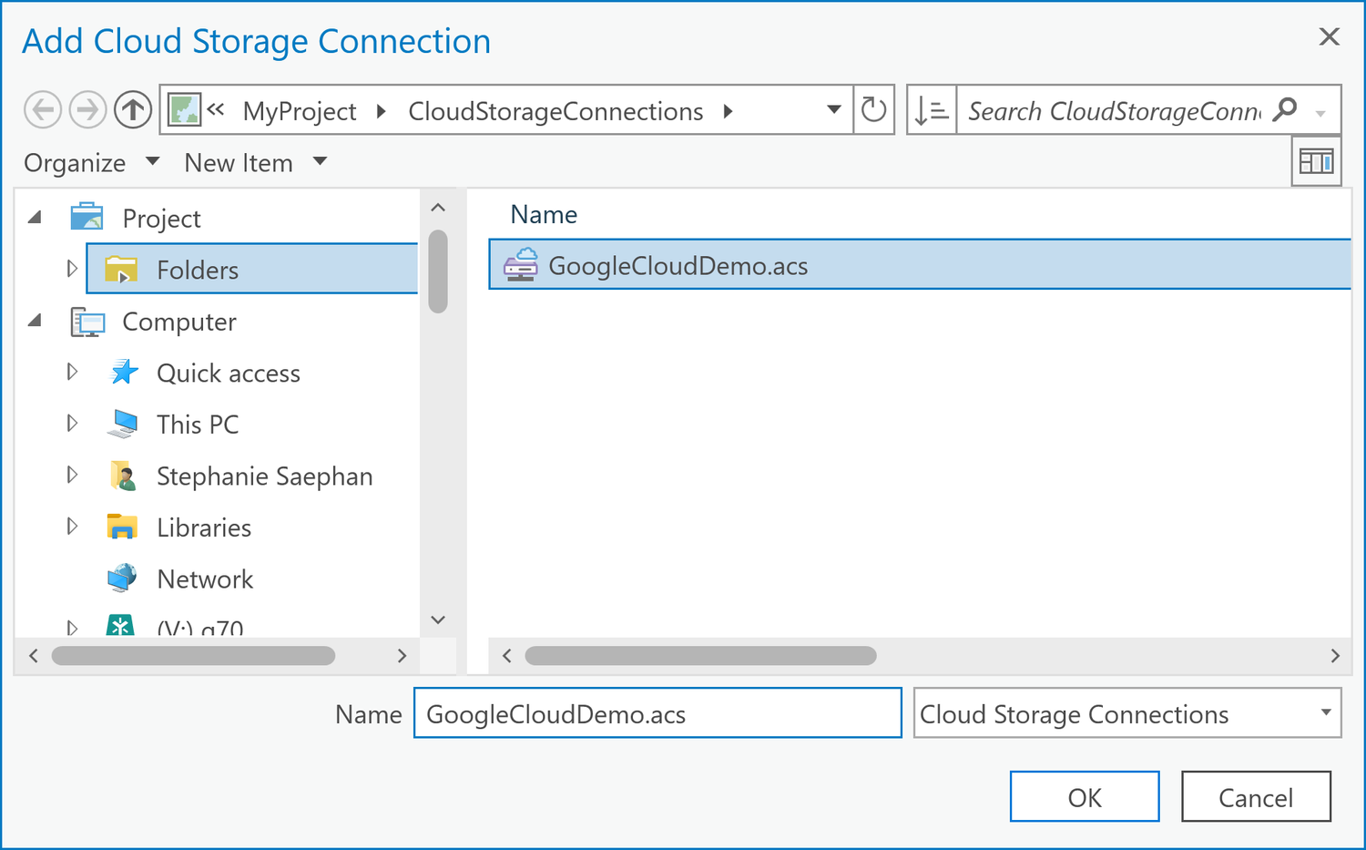Connecting to Google Cloud Storage in ArcGIS Pro — open.gis.lab