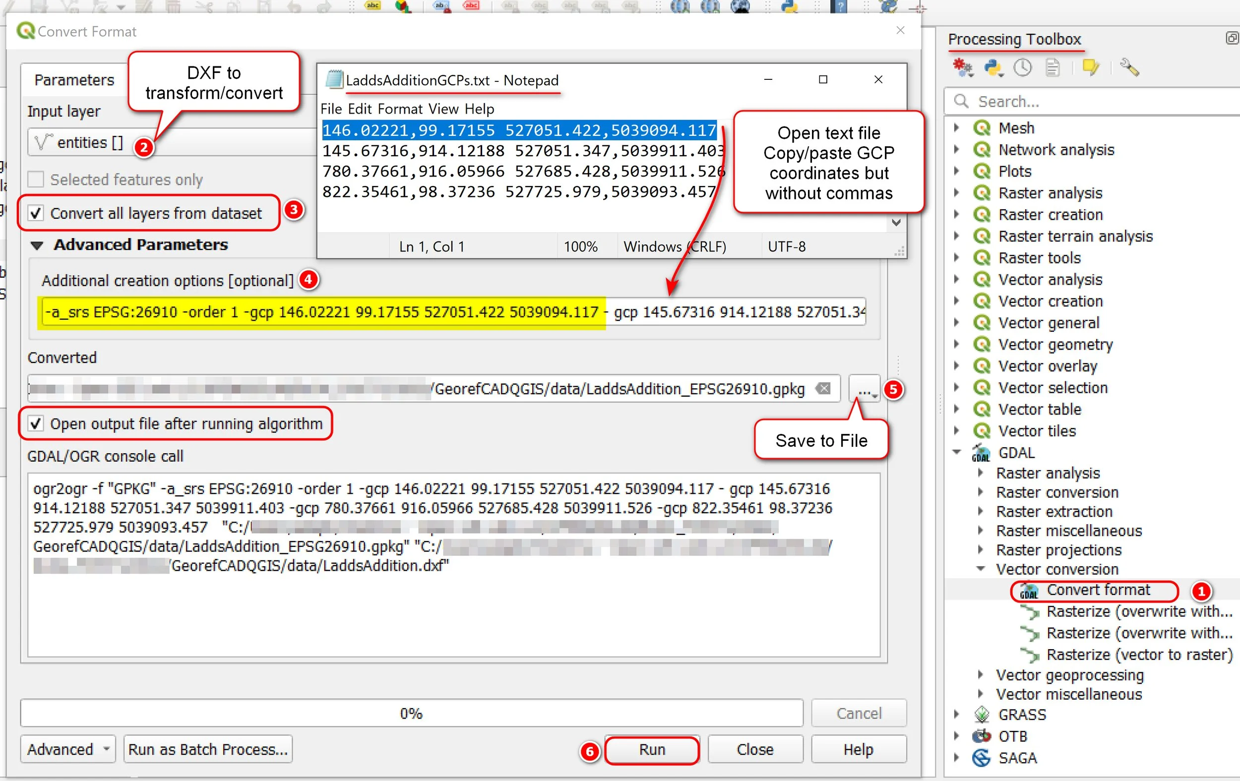 Georeferencing CAD DXF With QGIS — open.gis.lab