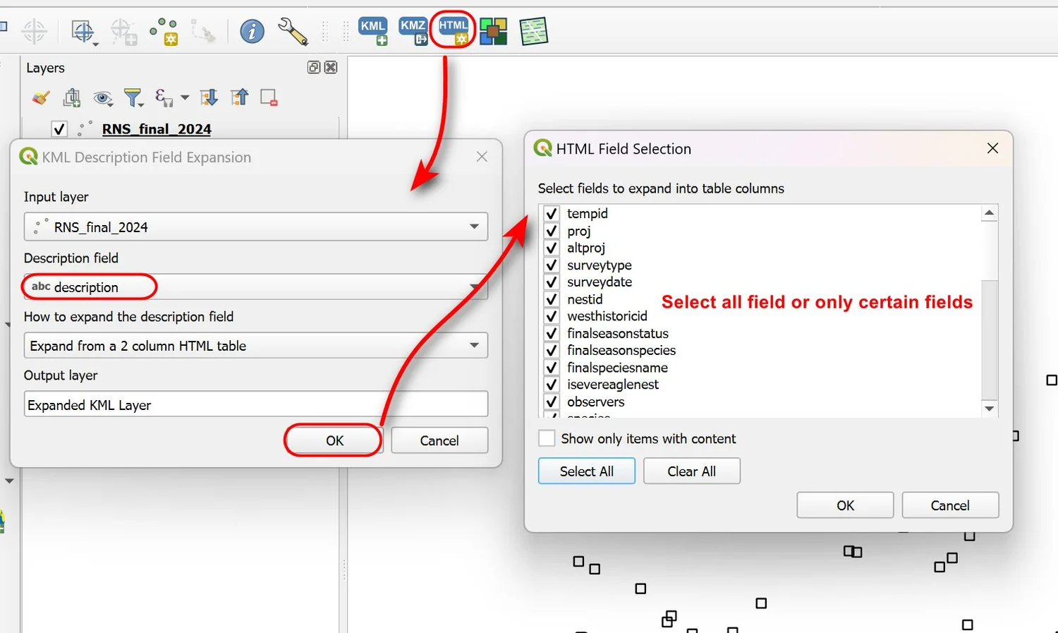 Converting KMZ With HTML Popup Info to GIS Layer Attributes — open.gis.lab
