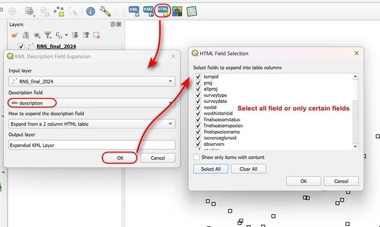 Converting Kmz With Html Popup Info To Gis Layer Attributes — Opengislab
