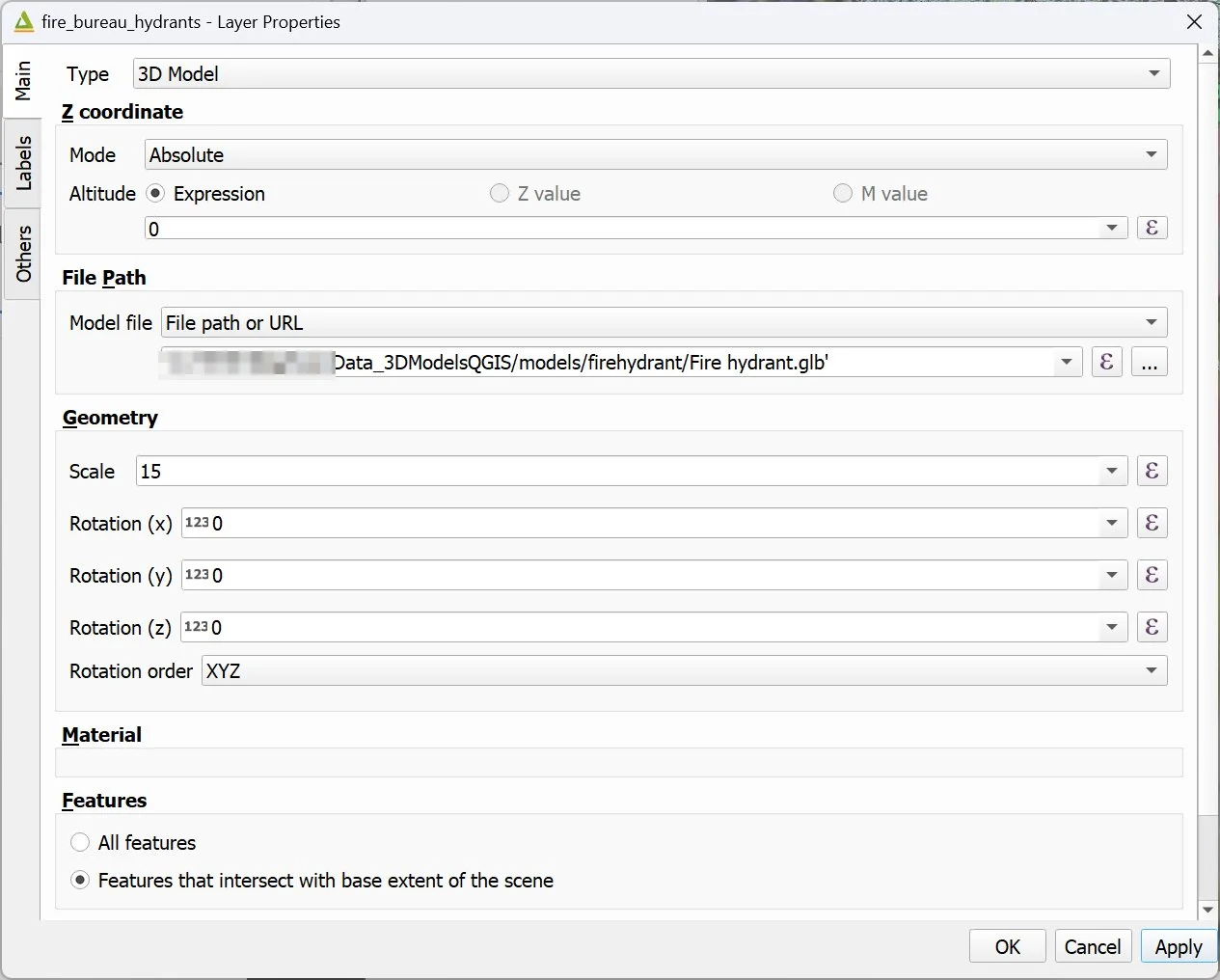 How to incorporate 3D models into a 3D Scene in QGIS using QGIS2threejs — open.gis.lab