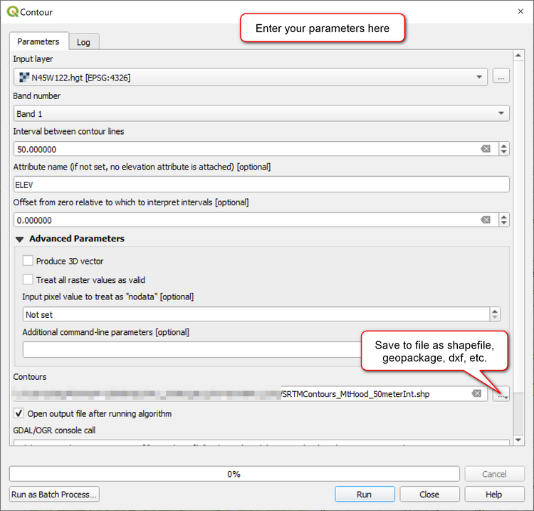 Creating Contours from DEM using QGIS — open.gis.lab