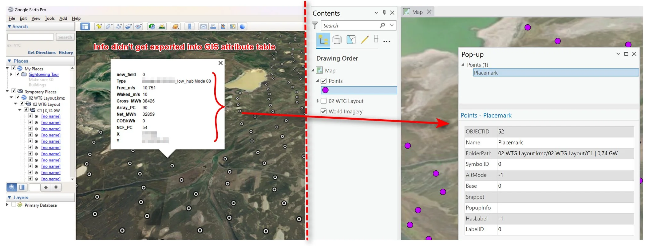 Converting KMZ With HTML Popup Info to GIS Layer Attributes — open.gis.lab