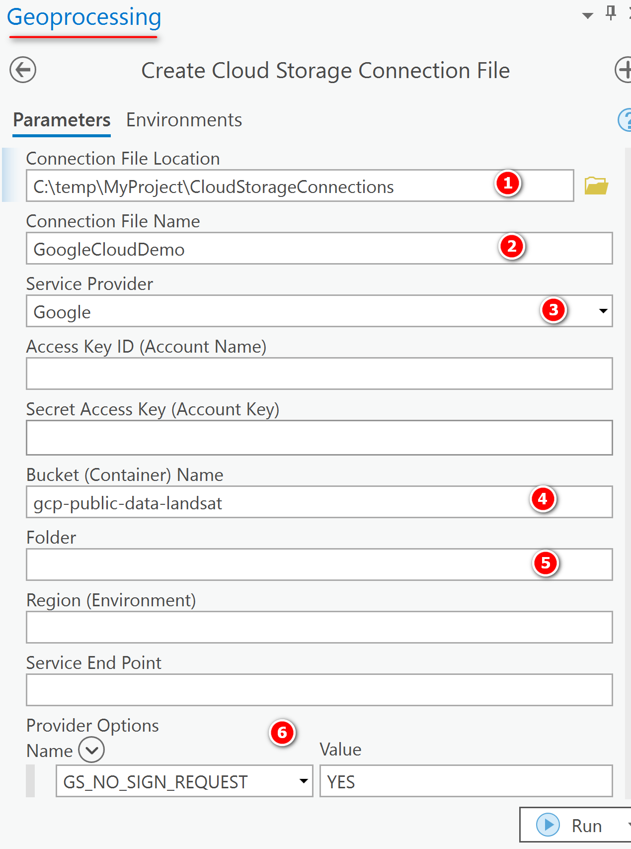 Connecting to Google Cloud Storage in ArcGIS Pro — open.gis.lab