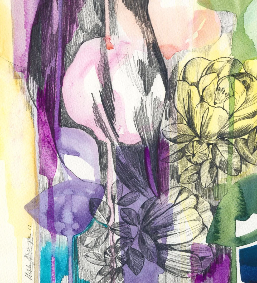 Glasgow based fashion and live events illustrator, Holly Sharpe