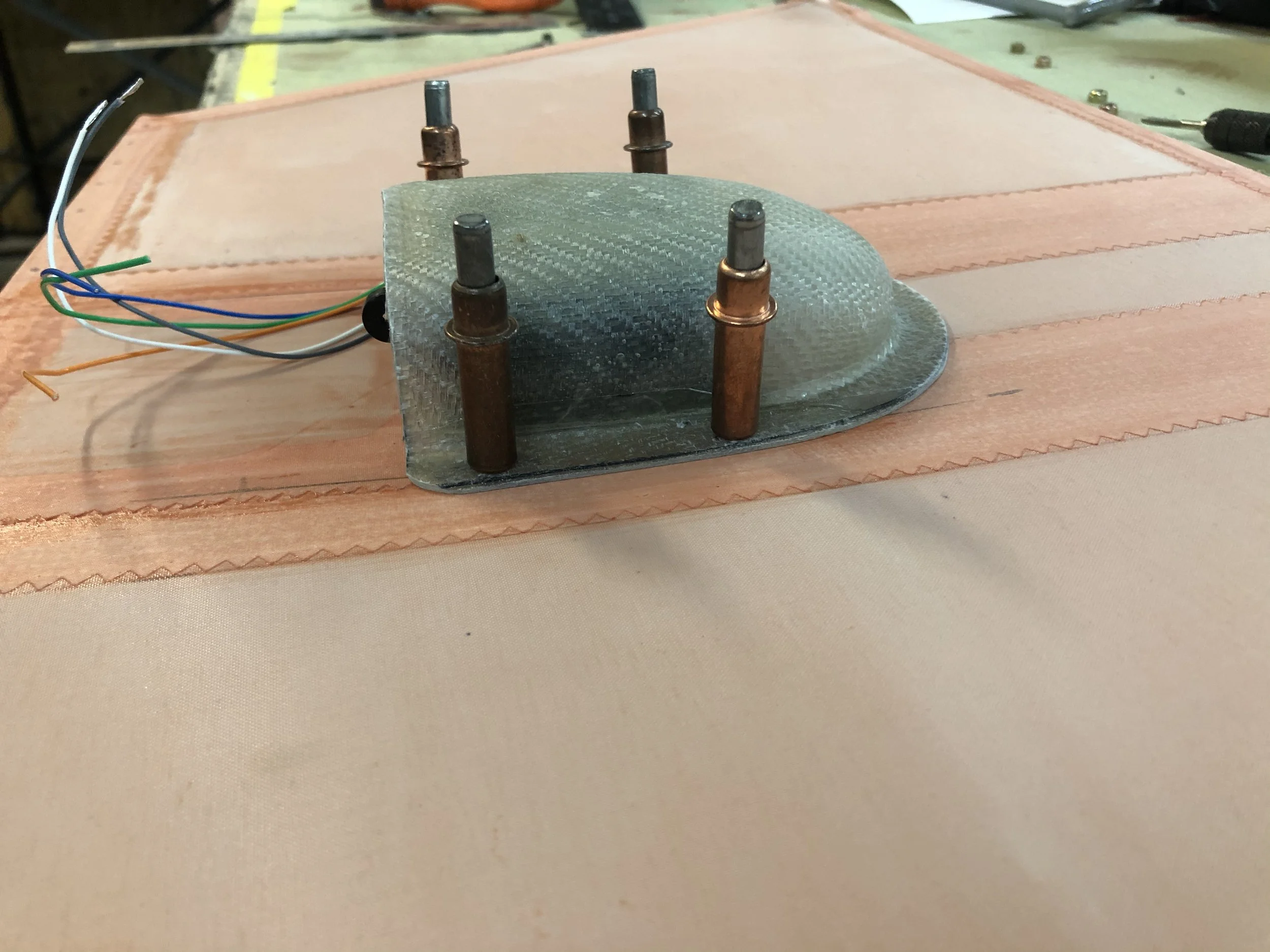 Ray Allen electric trim fiberglass servo cover — Wallen Aircraft LLC