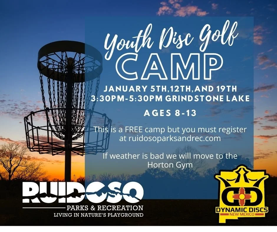Youth Disc Golf Camp — Parks & Recreation | The Village of Ruidoso, NM