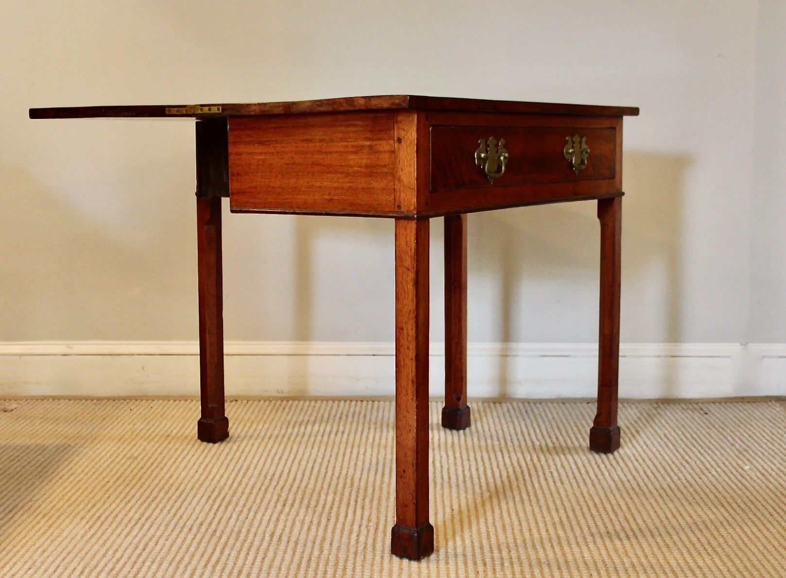 18th Century Chippendale Card Table in Figured Maple — LEONARDS NEW ENGLAND