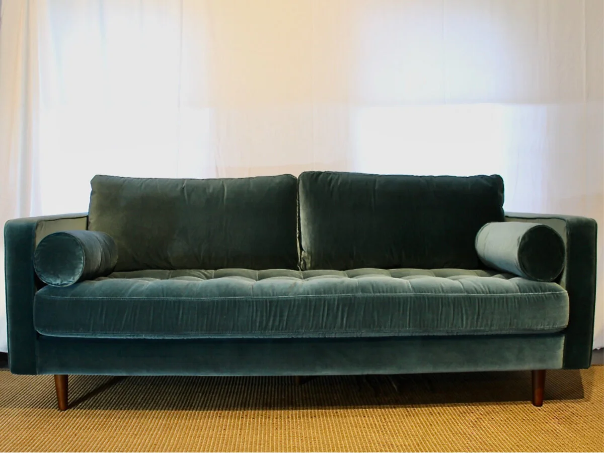 Tufted Velvet Sofa — LEONARDS NEW ENGLAND