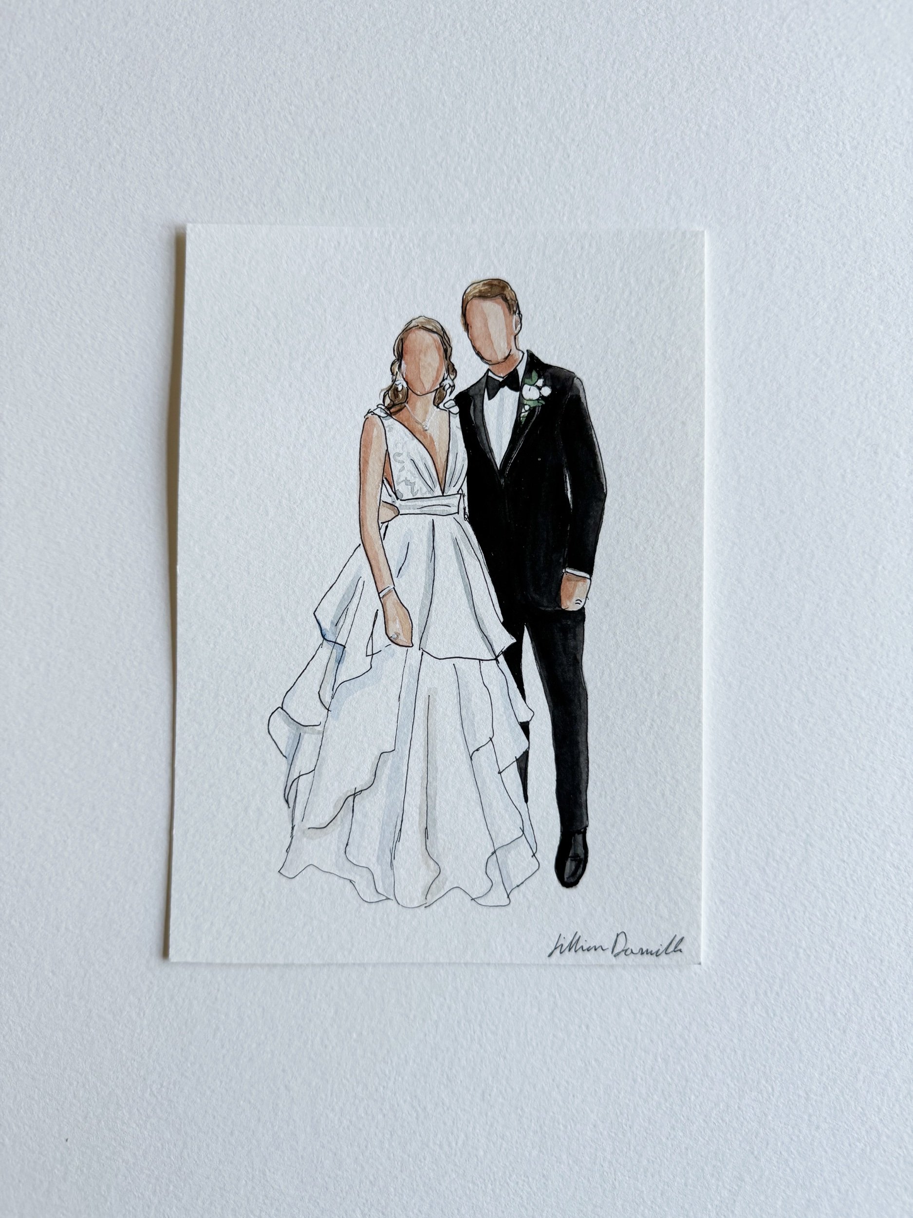WEDDING GUEST PORTRAITS — Jillian Darville Art