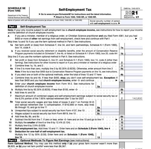 What Is Self-Employment Tax and Schedule SE? — Stride Blog