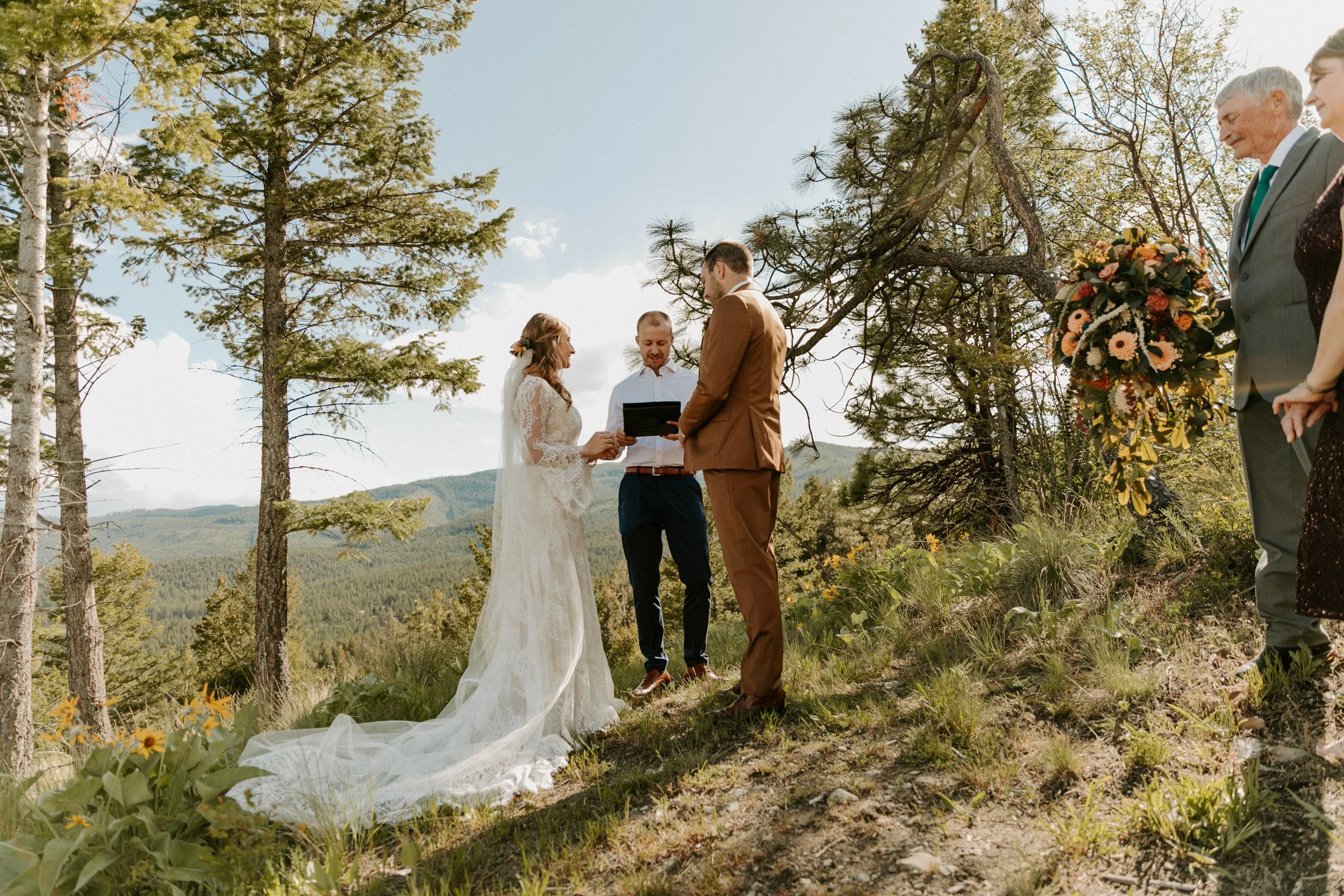 Micro Wedding Overlooking Flathead Lake | Wade + JoAnn’s Montana ...