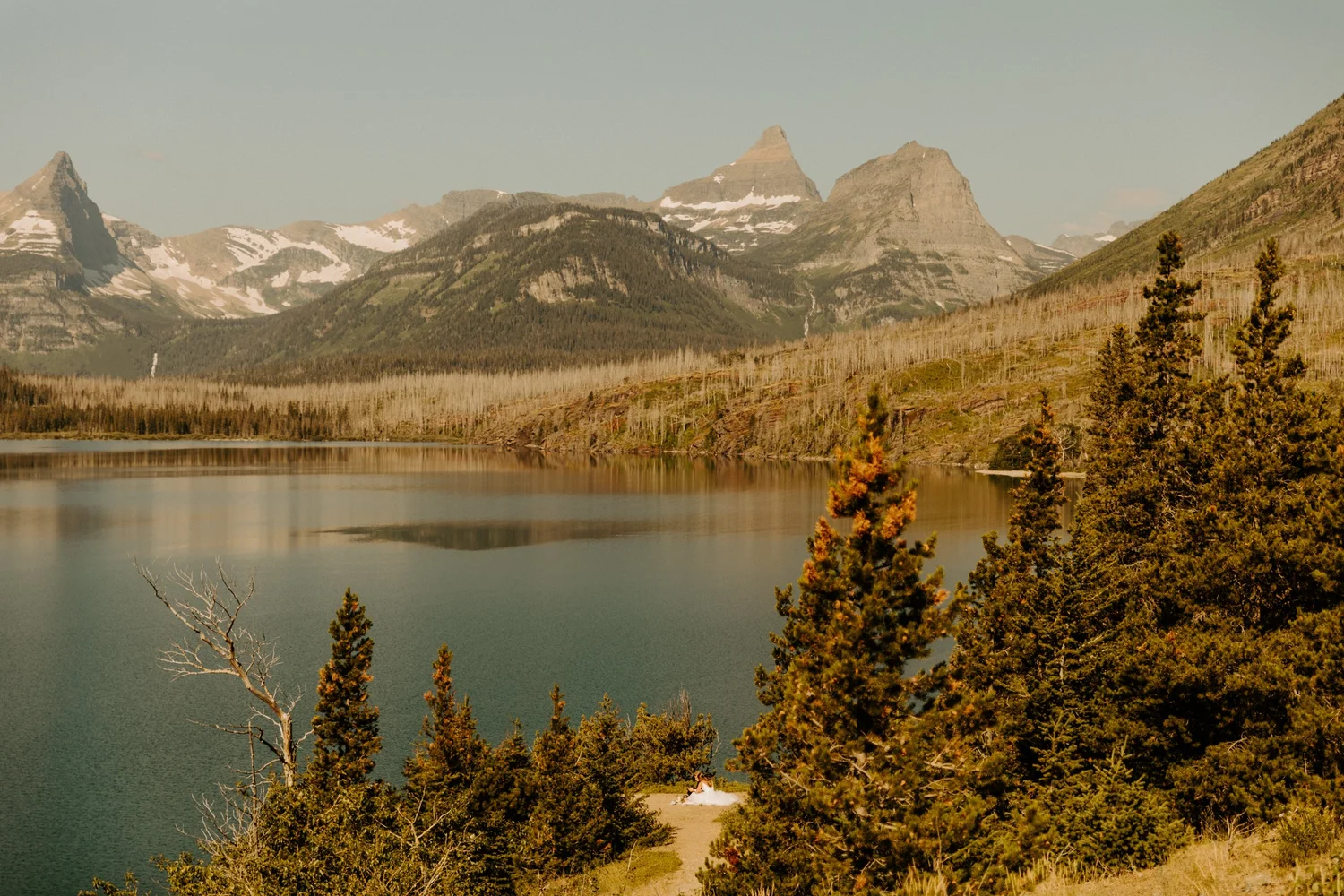 Stunning sunrise elopement at Sun Point in Glacier National Park ...