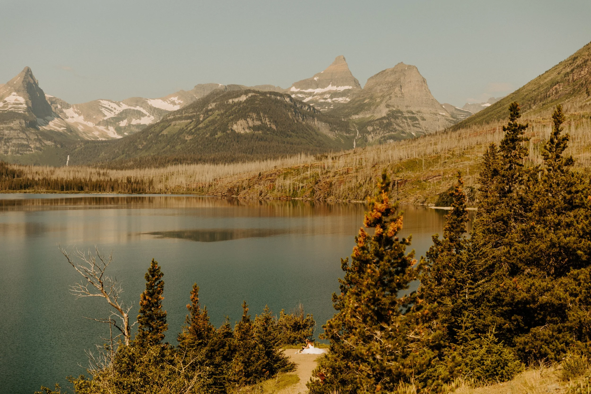 Stunning sunrise elopement at Sun Point in Glacier National Park ...