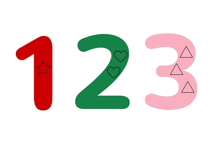 Number and Shapes Counting Print — Mostly Montessori