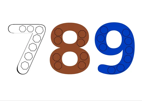 Number and Shapes Counting Print — Mostly Montessori