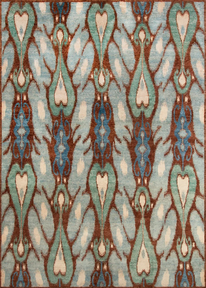 Ikat Pile Rug IT202A — Decorative Hand knotted Area Rugs | Custom Rugs ...