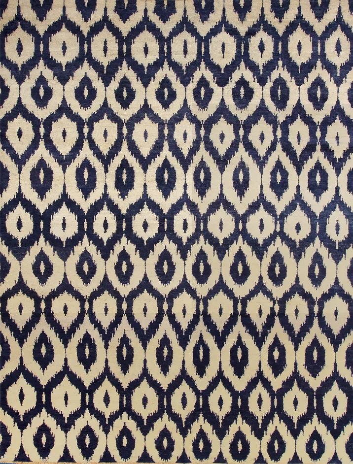 Ikat Pile Rug IT202A — Decorative Hand knotted Area Rugs | Custom Rugs ...