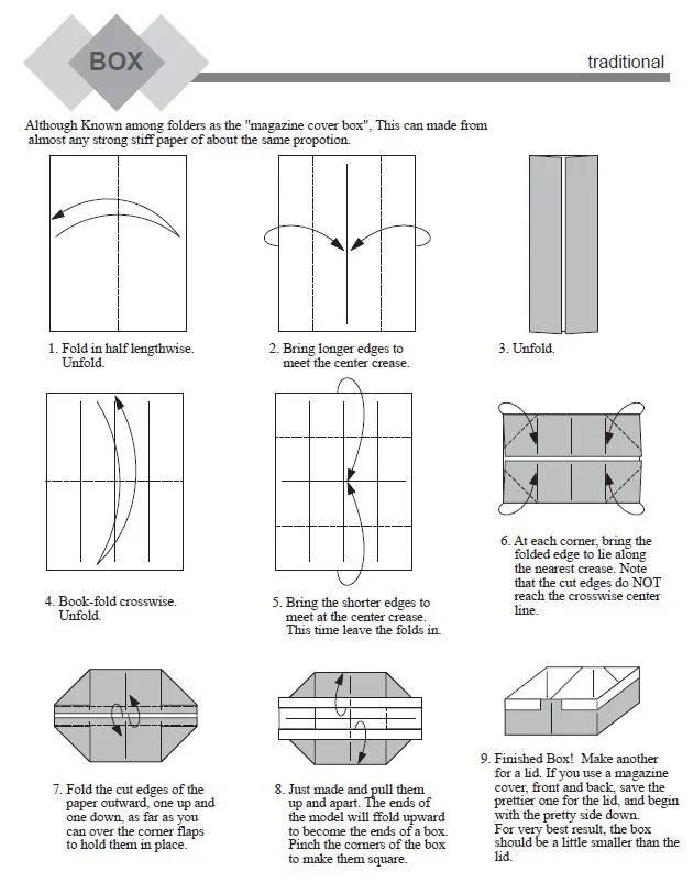 Origami Magazine Box — ScouterLife