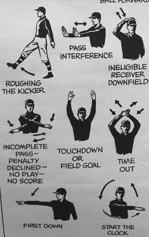 Football Hand Signals