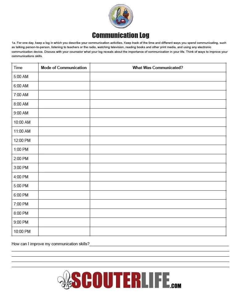 Your Communications Log — ScouterLife