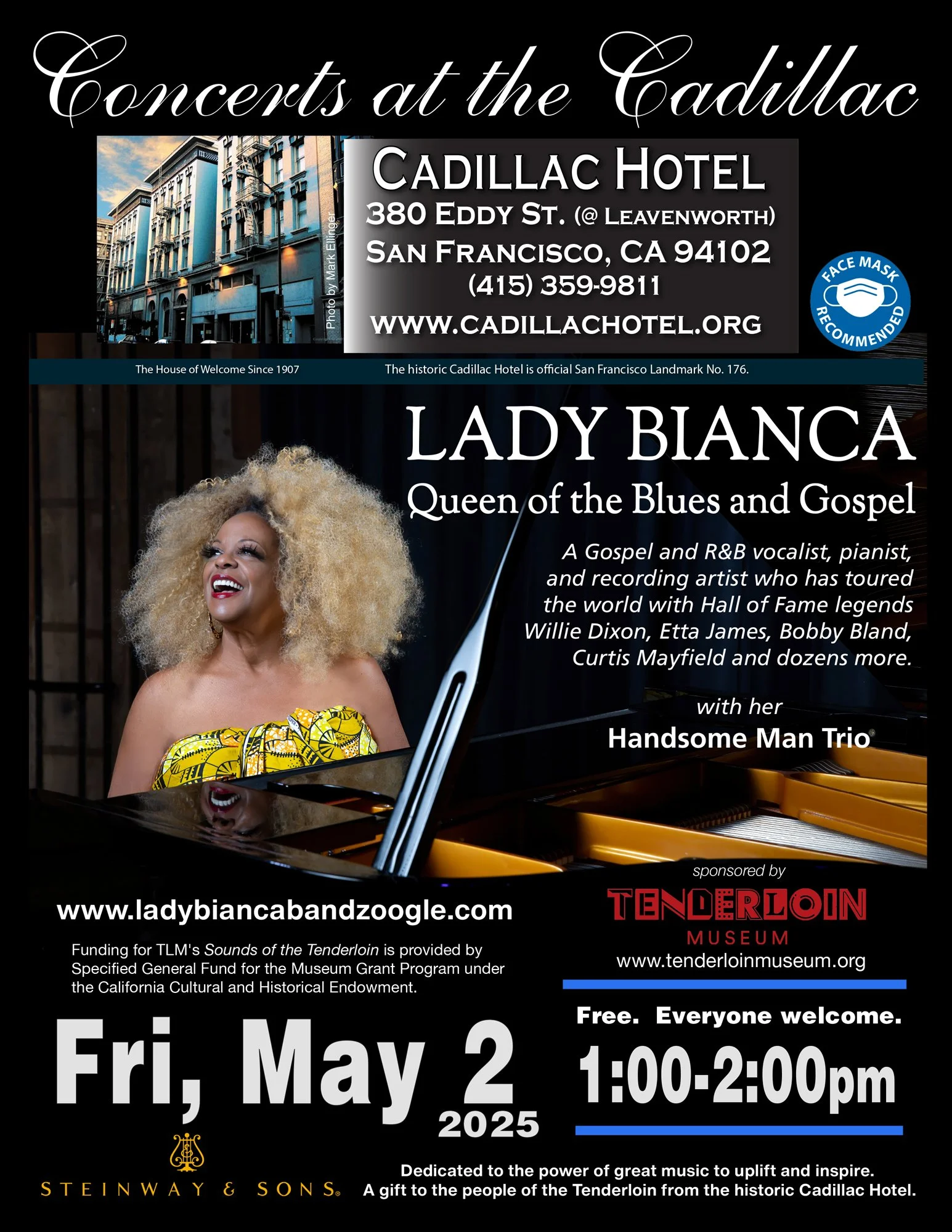 Concerts at the Cadillac: Lady Bianca — Tenderloin Museum