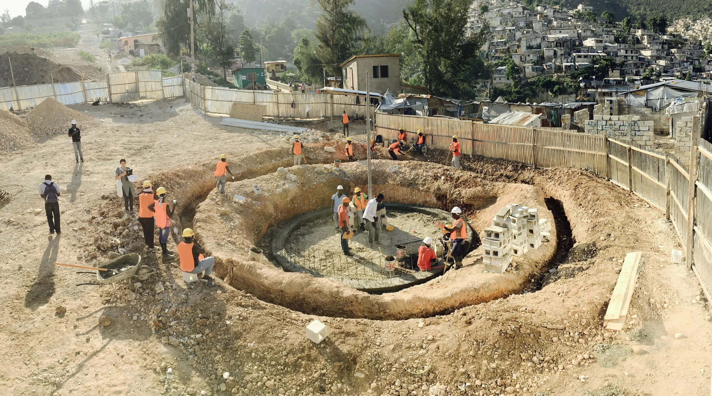 A public space in an informal settlements Haiti — EVA Studio