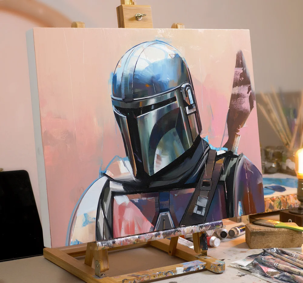 "The Mandalorian" Original oil painting — ALPAY EFE