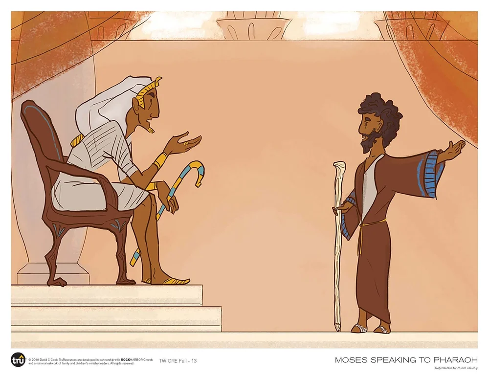 Moses And Pharaoh Clipart