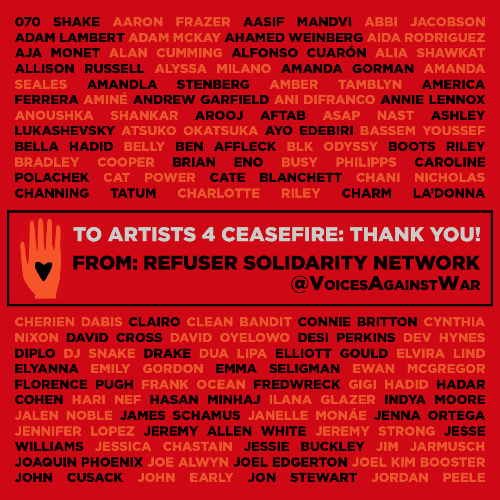 Artists 4 Ceasefire — Resistance Solidarity Network