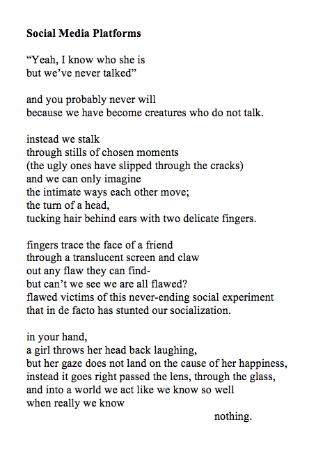 Poems About Social Media