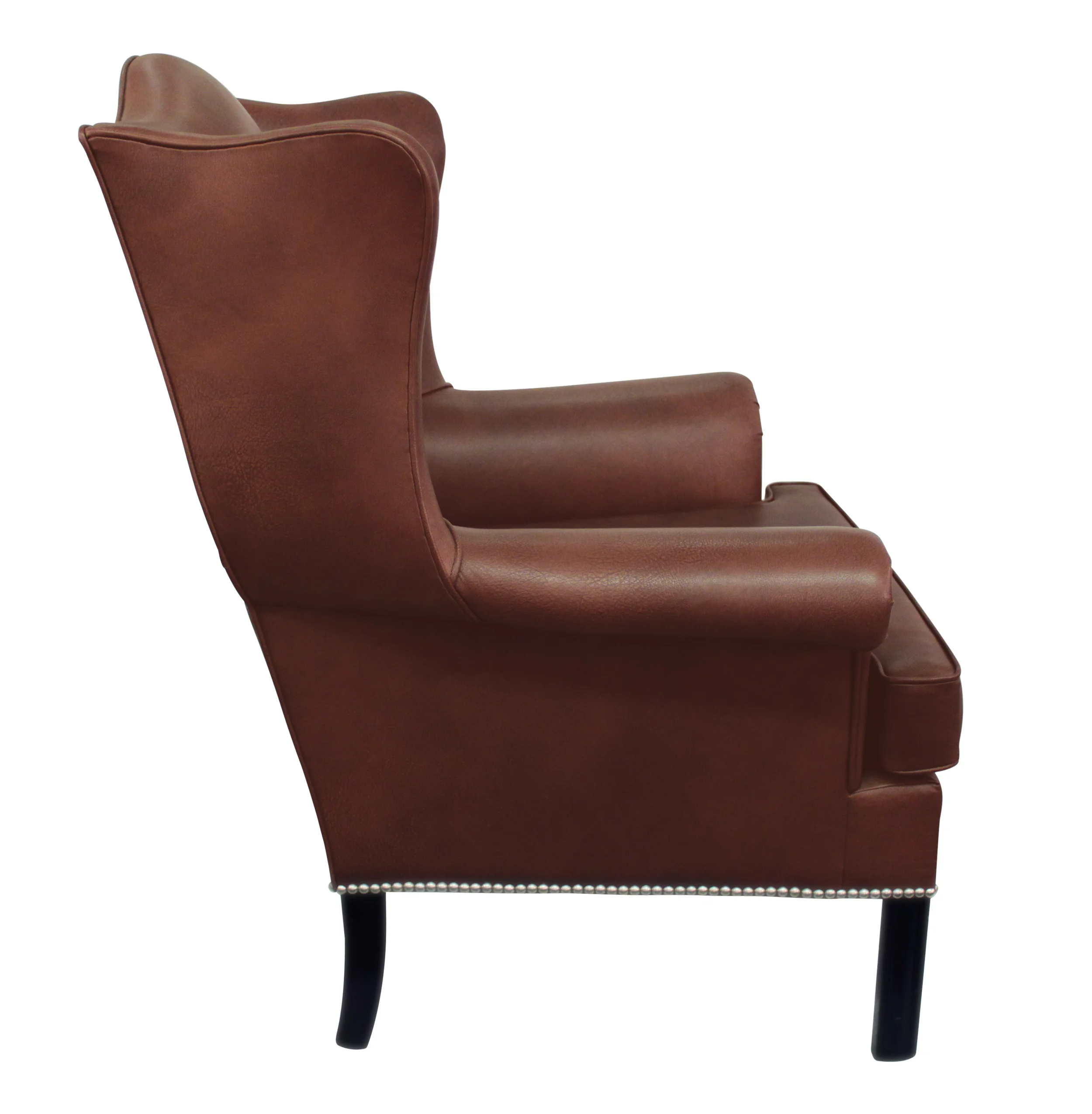 Edward Wormley Small Scale Leather Wing Chair for Dunbar 1930s - SOLD ...