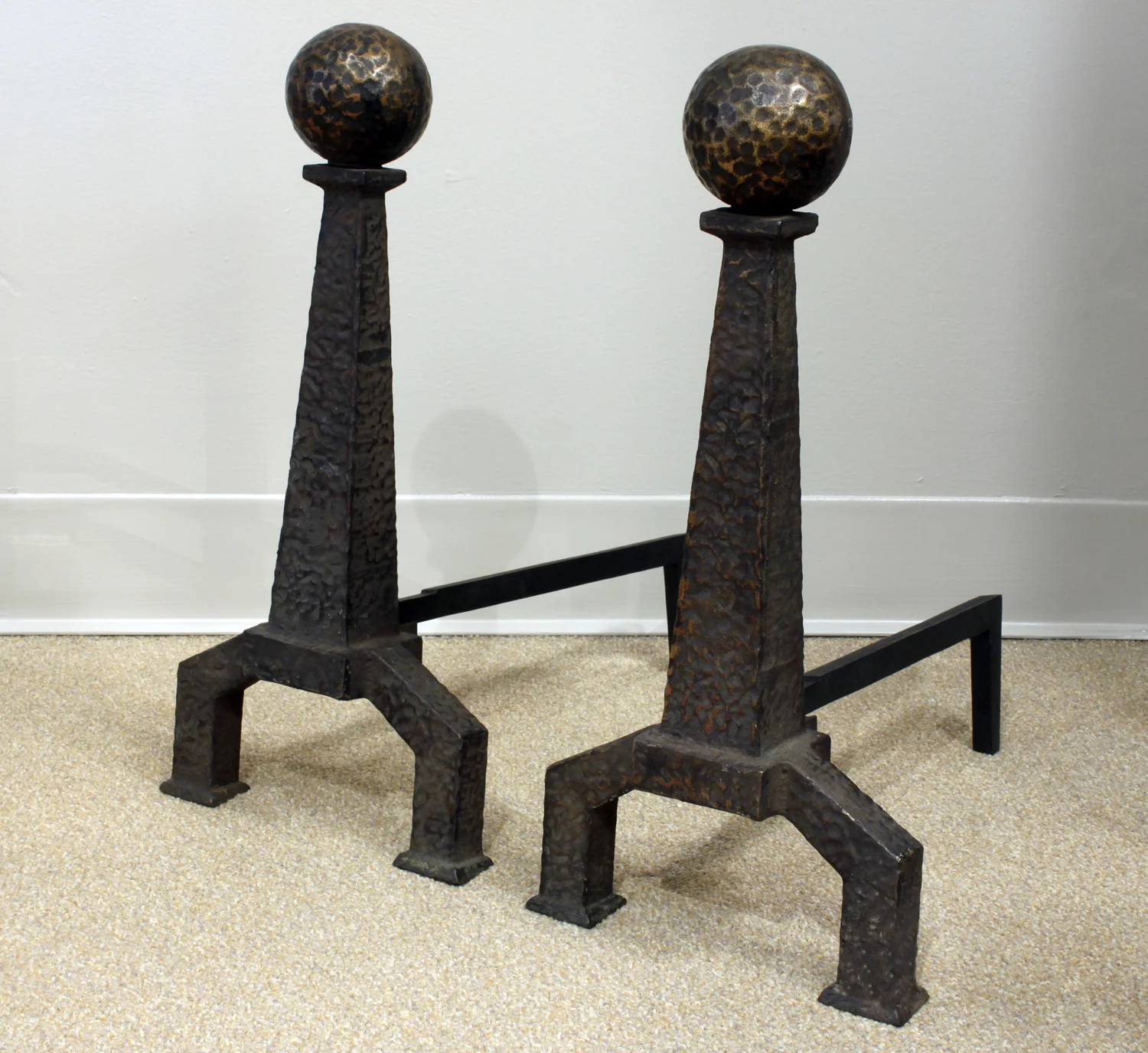 Pair of Studio Made Andirons 1950s - SOLD — Lobel Modern Art & Design