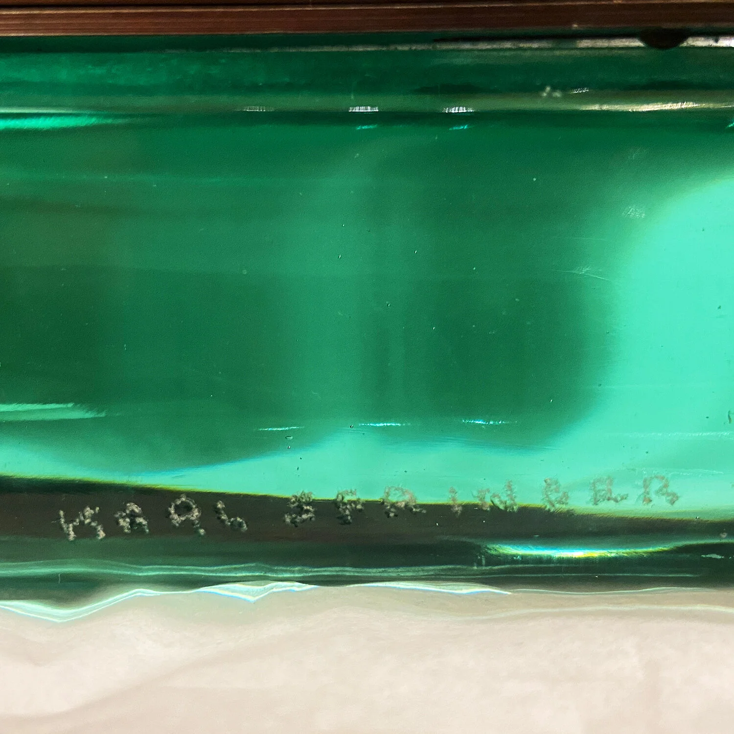 Karl Springer Rare Illuminating Glass and Bronze Vanity Mirror 1980s ...