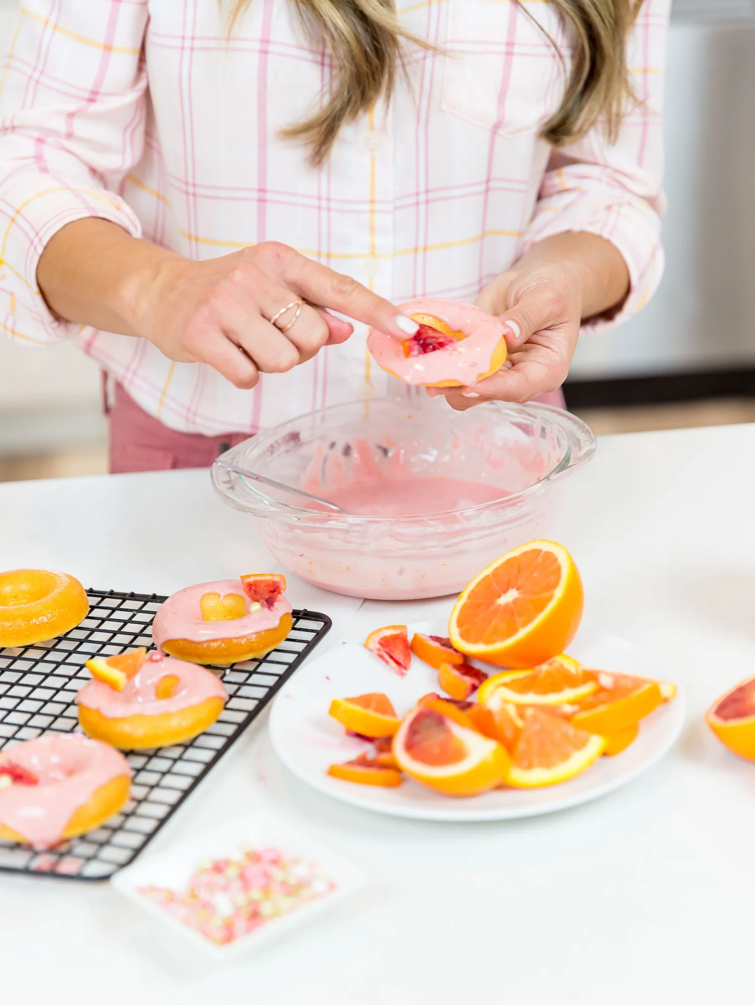 Sunkist Cara Cara Navel Orange Yogurt Donuts — Brandi Milloy
