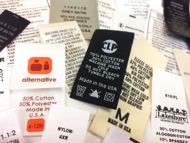 Care / Content Labels — California Label Products