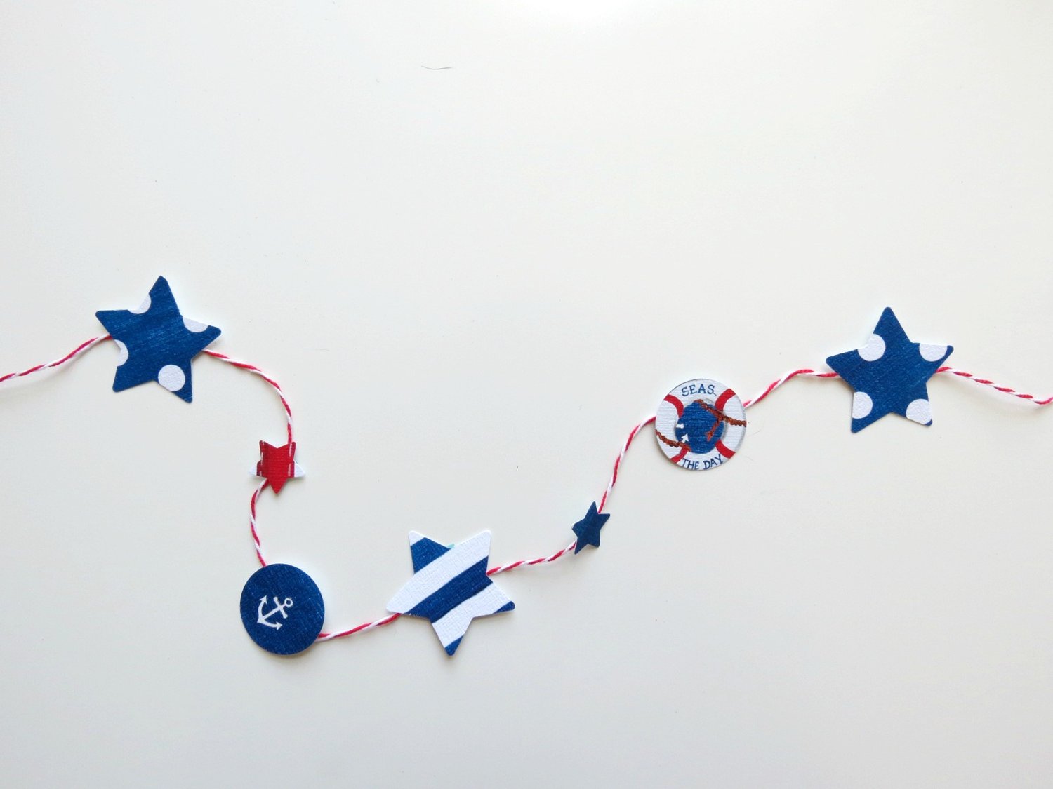 Nautical Notecard Birthday Banner Tutorial — Party HarDIY